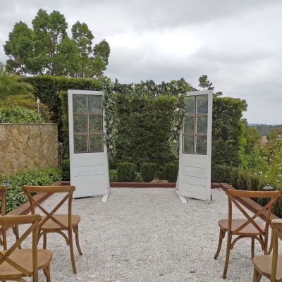 Wood Geometric Ceremony Arch Rental | Circle Ceremony Arch Rental San Diego