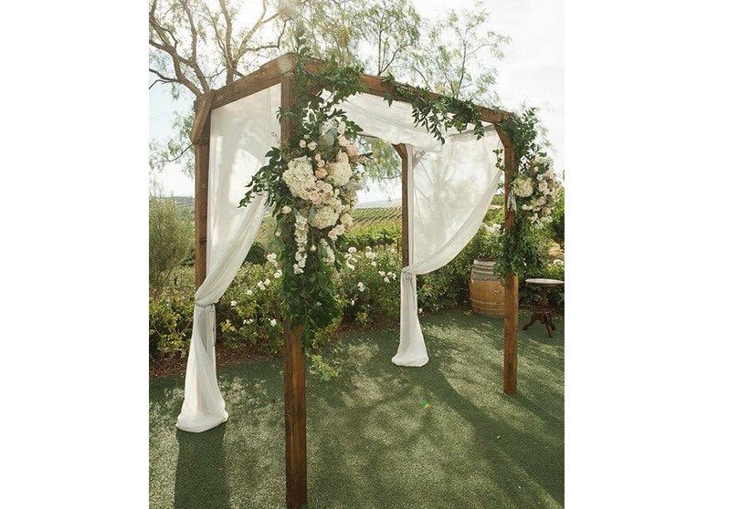 Wood Pergola Arch Rental San Diego