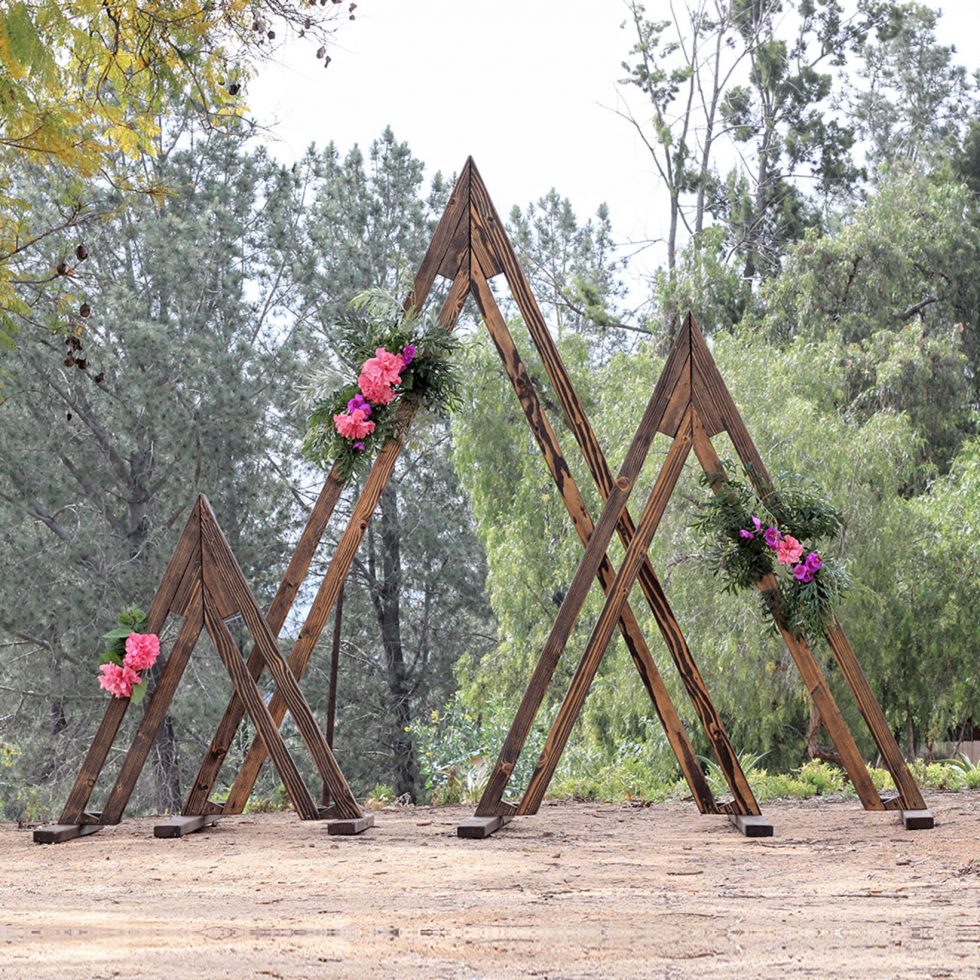 Wood Pergola Arch Rental San Diego | Chuppah Rental San Diego
