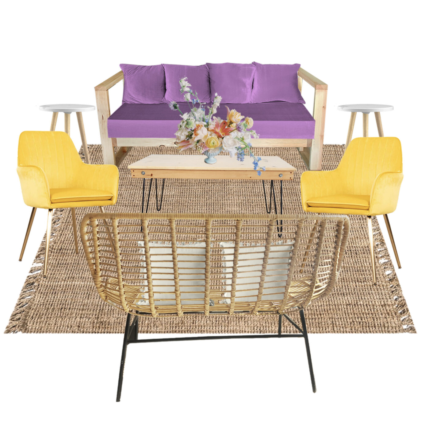 Valencia Lounge Vignette Rental San Diego | Event Rentals San Diego