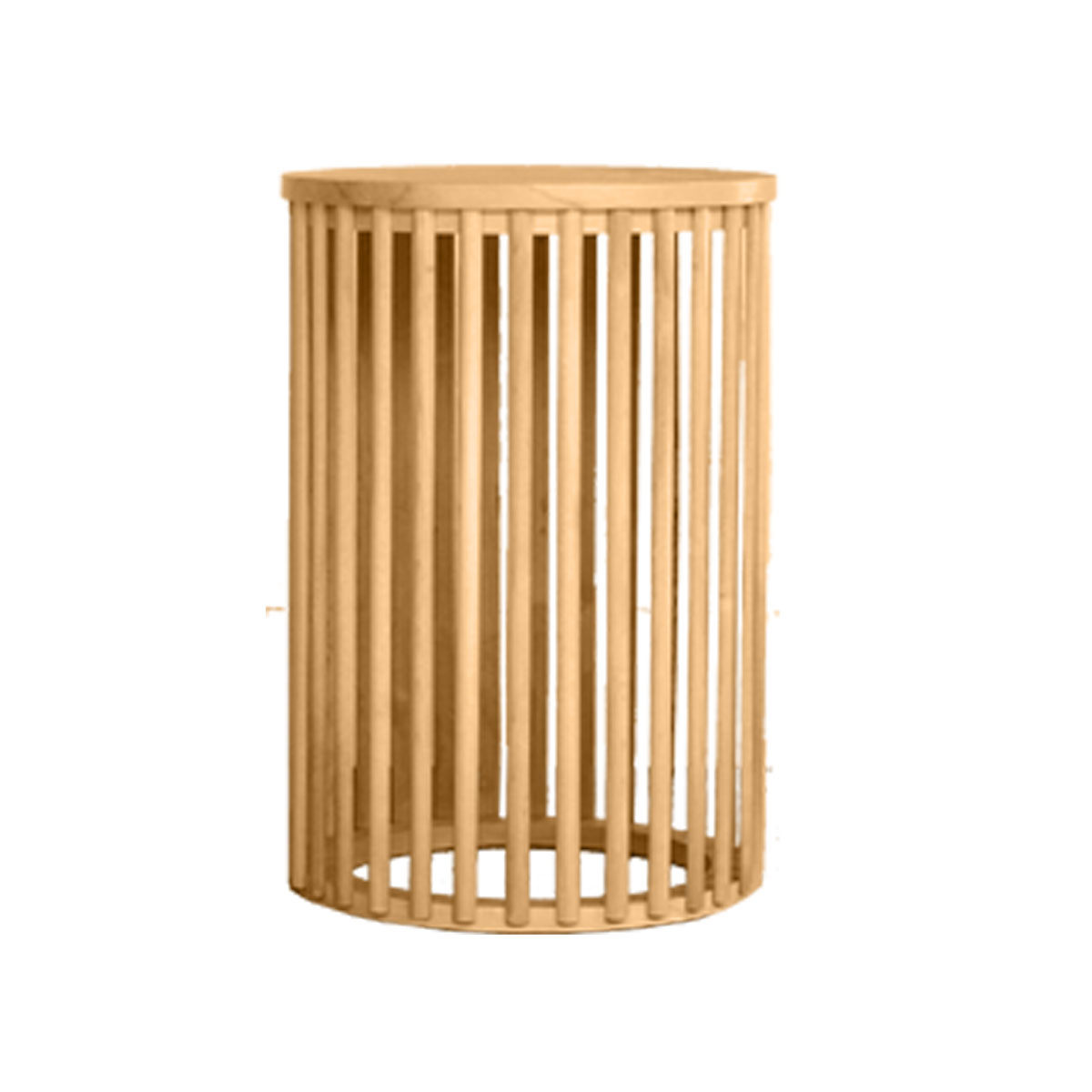 Honey Ribbed Side Table Rental | San Diego Lounge Vignette Rentals